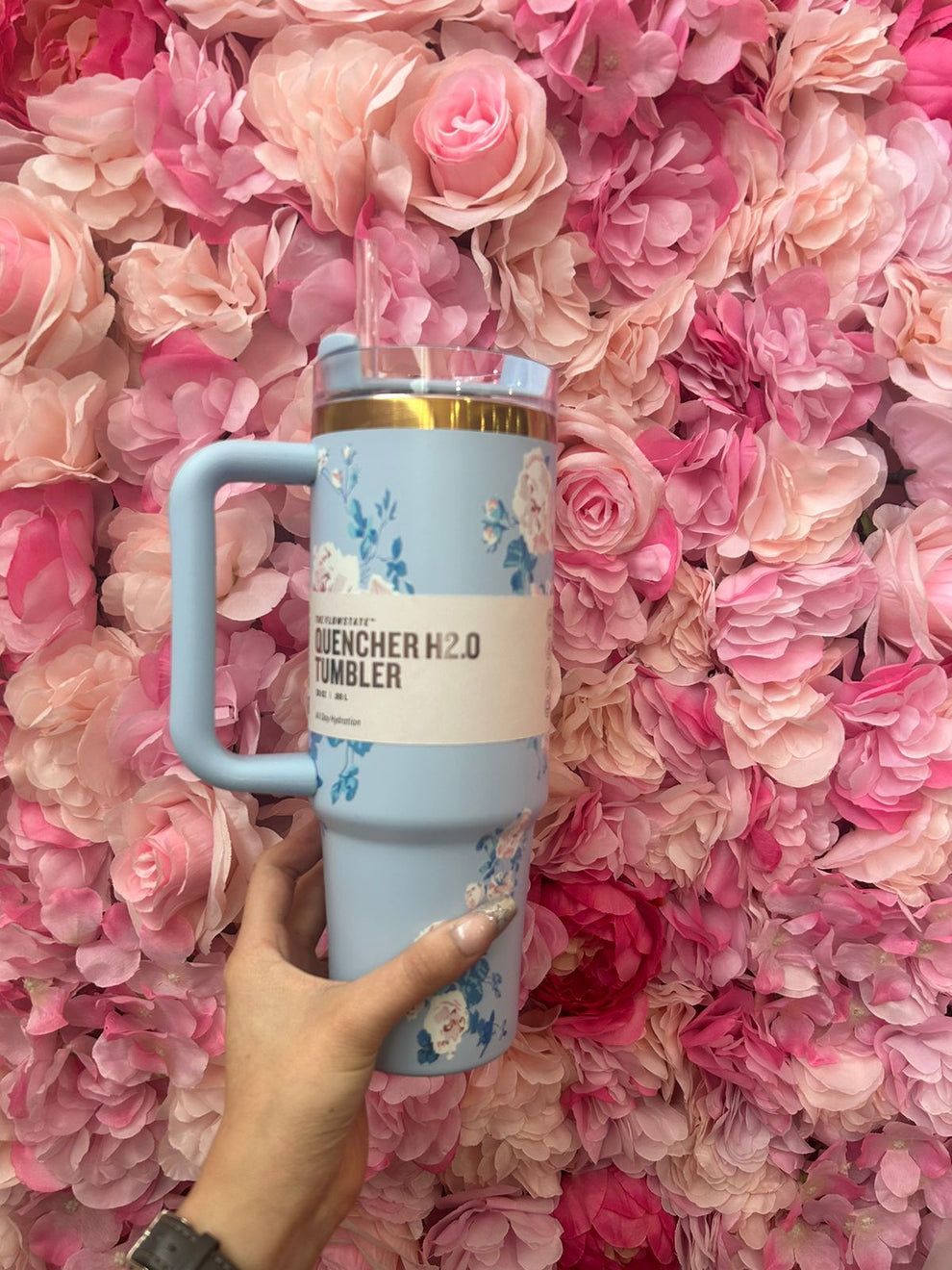 Termo Stanley 30z Floreado